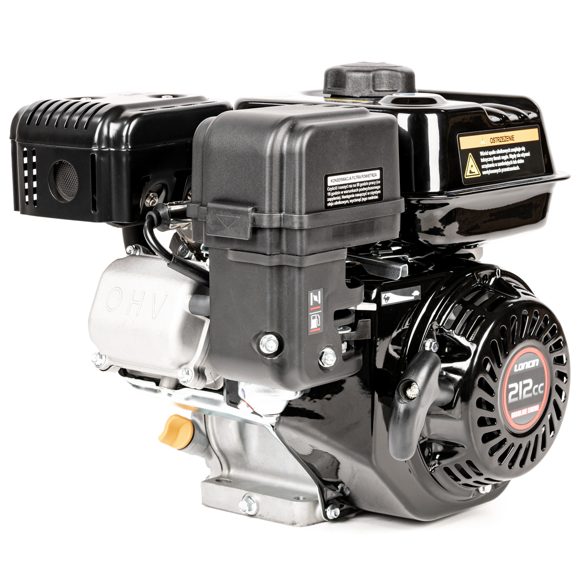 Silnik spalinowy Loncin G210FA-A 212cc 7KM wał poziomy 20mm - AS-GARDEN